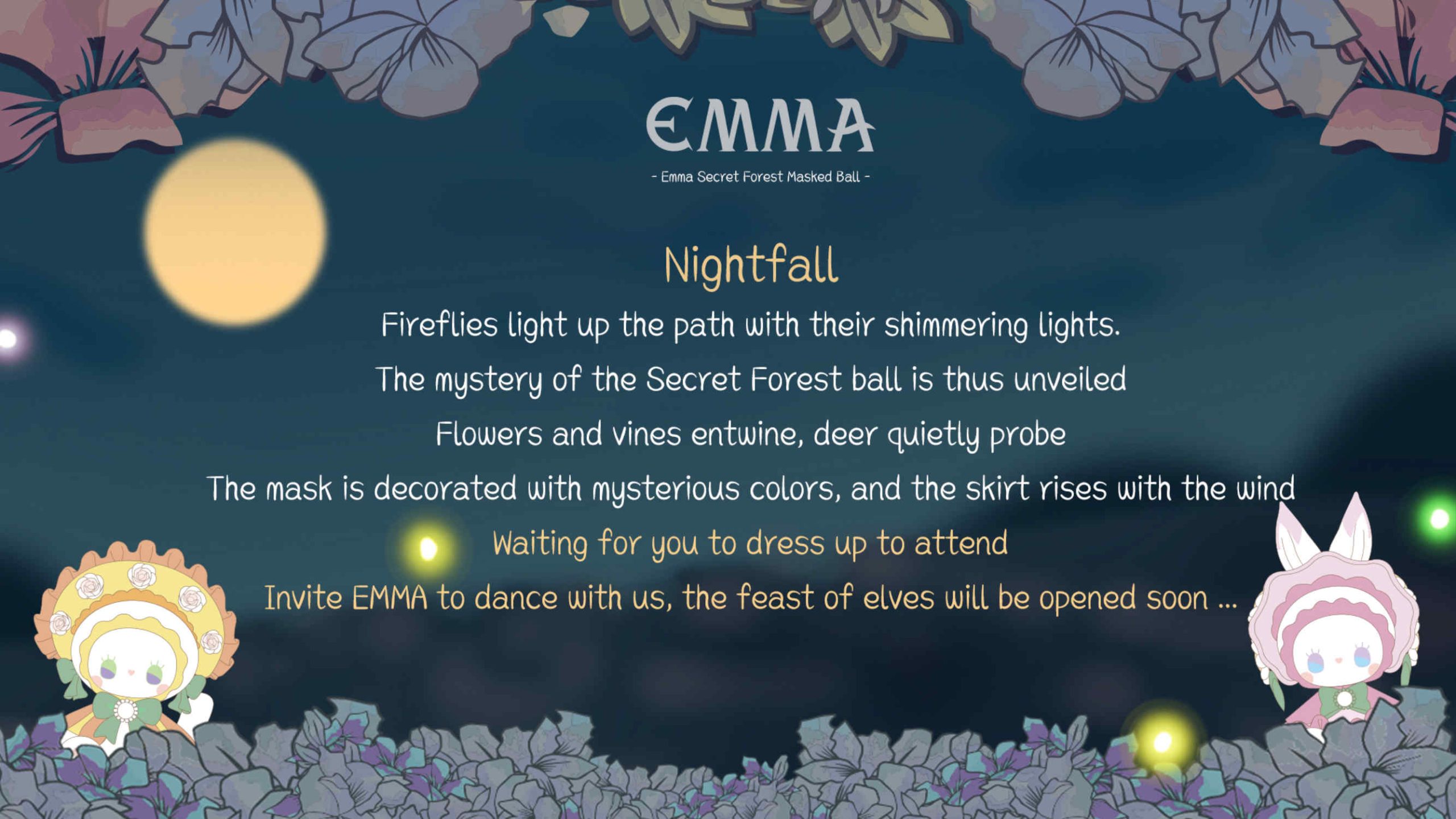 EMMA Secret forest masked ball series | LUCKY EMMA STUDIO